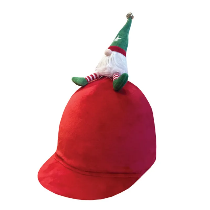 Equetech Childs Gonk Elf Christmas Hat Silk Red One Size