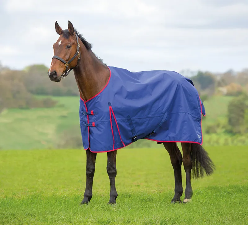 Bridleway Ontario 0g Light Weight Turnout Rug Navy