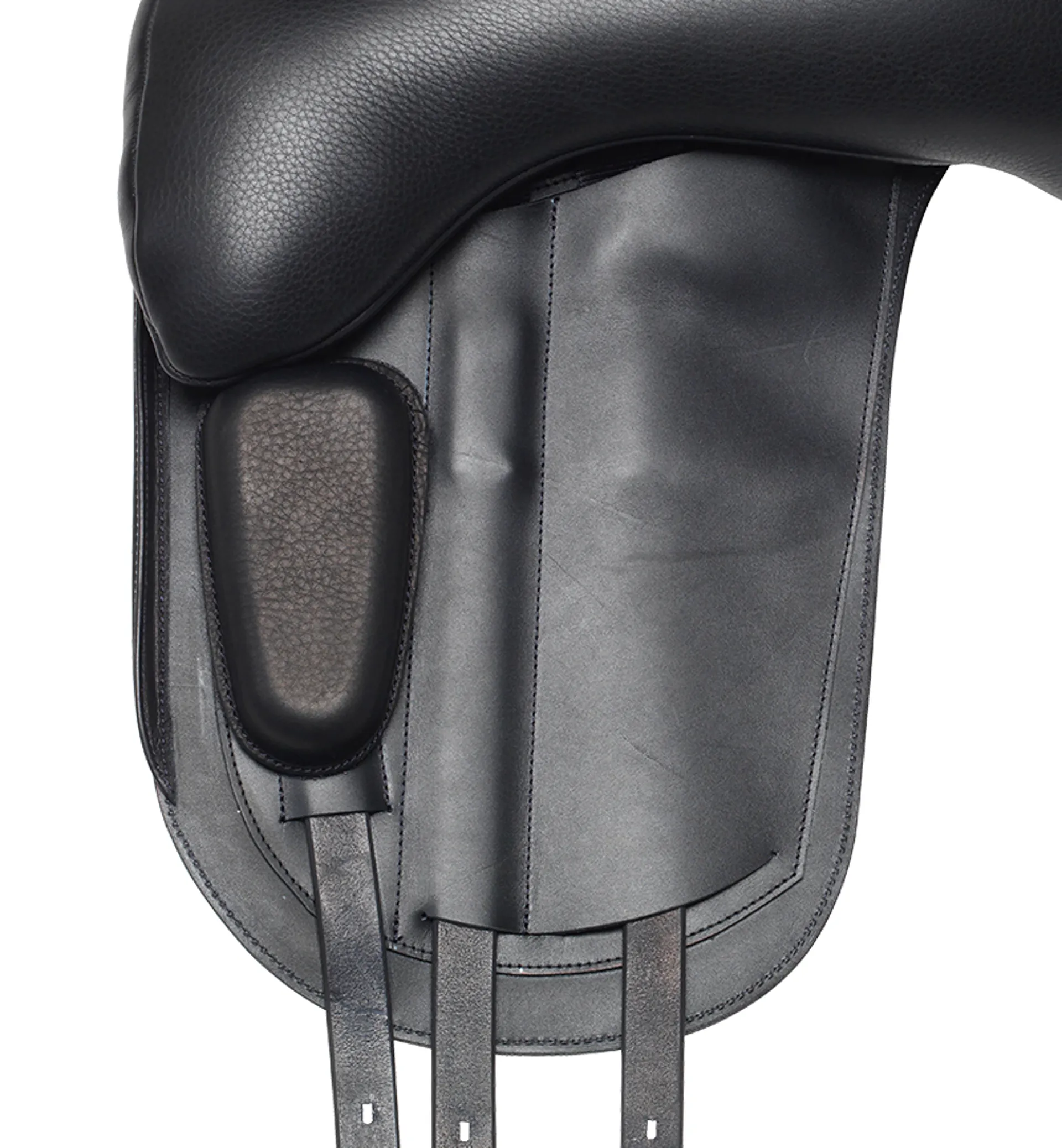 Fairfax Rebecca Monoflap Dressage Adjustable Leather Saddle Black